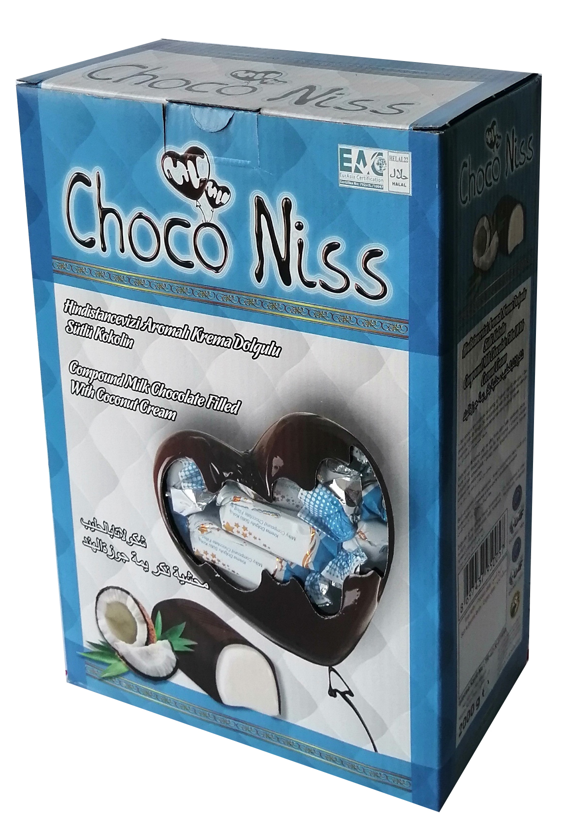Choco Niss Coconut - - Ikonia Chocolate